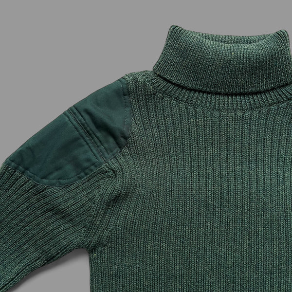 The Service Roll Neck Heather Green | British Wool | North Sea Clothing ...